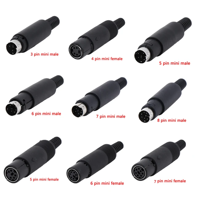 How To Install The Pin Mini DIN Male Solder Connector, 57% OFF