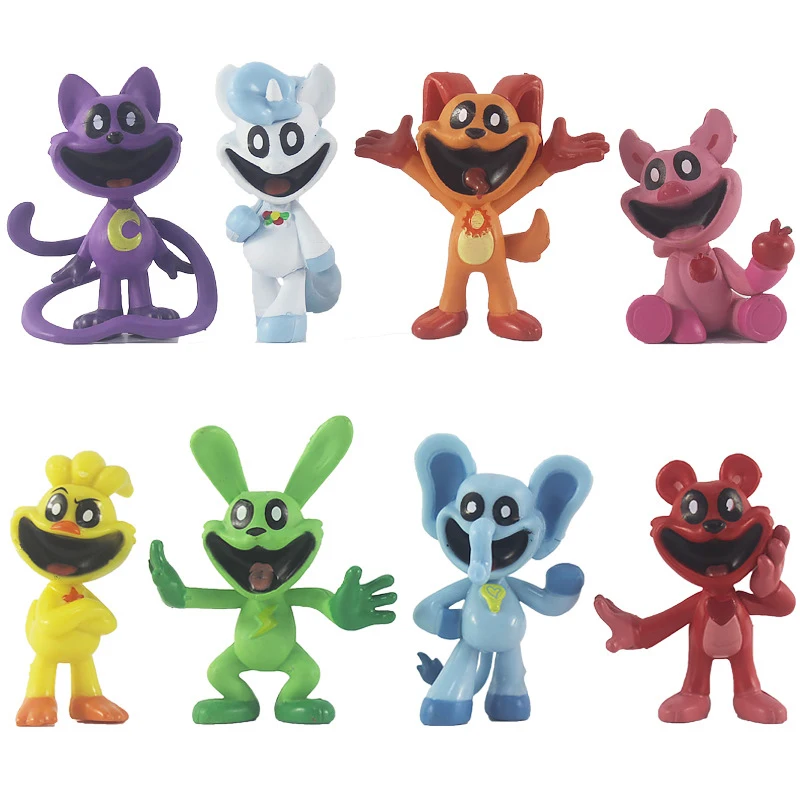 Smiling-Critters-Game-Figurine-Cartoon-Aminal-Rabbit-Cat-Dog-Bear-Dolls ...