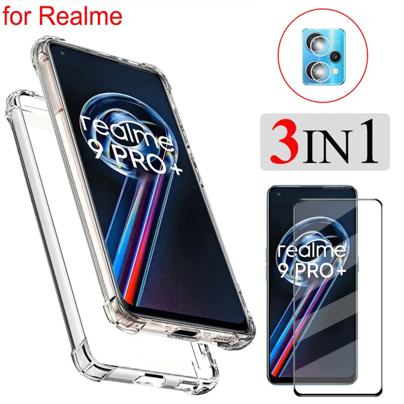 Transparent Silicone Case on Realme 9 Pro plus Case 9 5g Original Phone ...