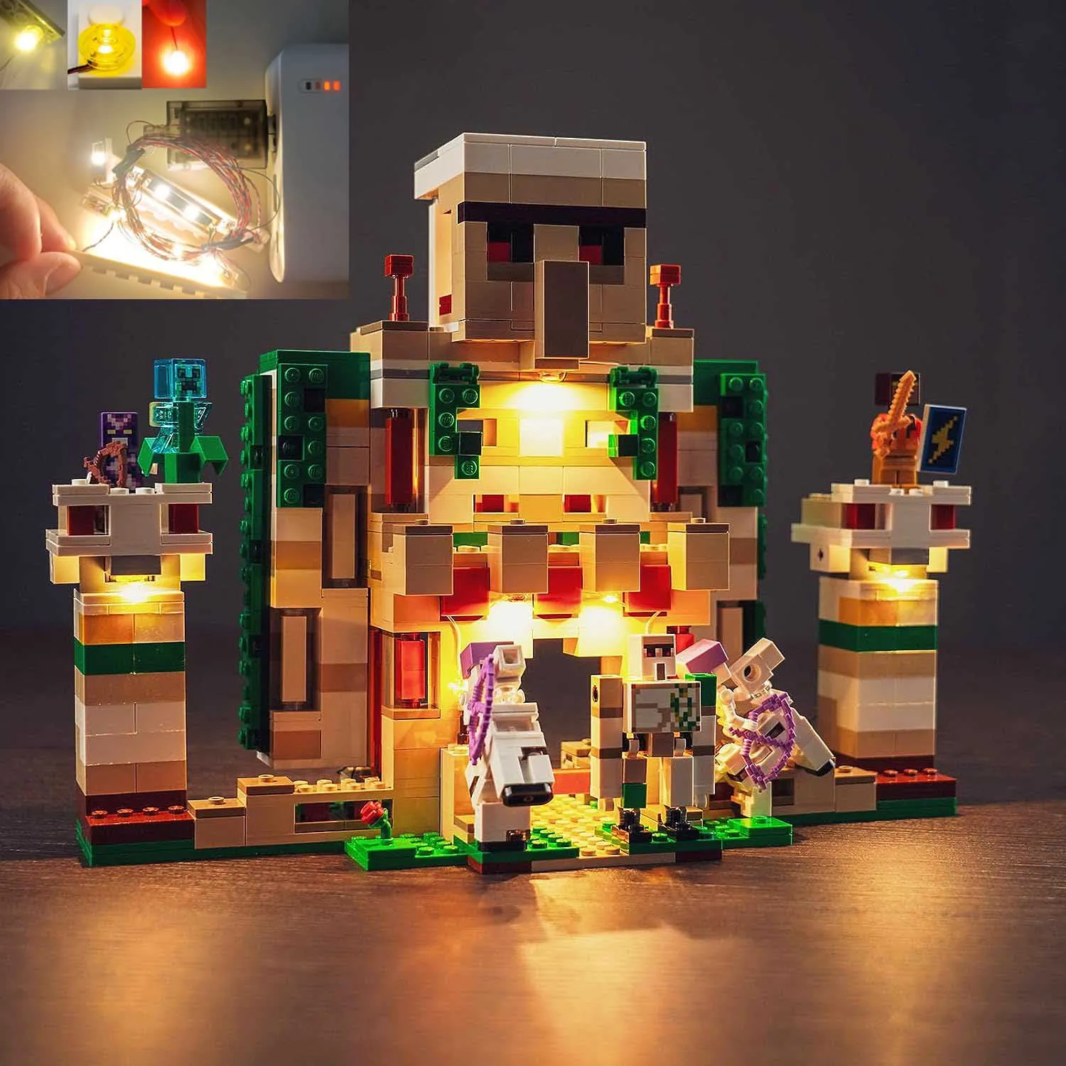 USB-Lights-Set-for-Lego-The-Iron-Golem-Fortress-21250-Building-Blocks ...