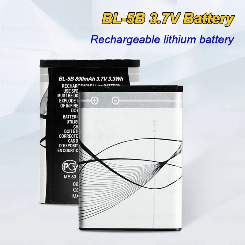 BL-5B-890mAh-Battery-5300-5320-N83-6120c-7360-3230-5070-3220-Li ...