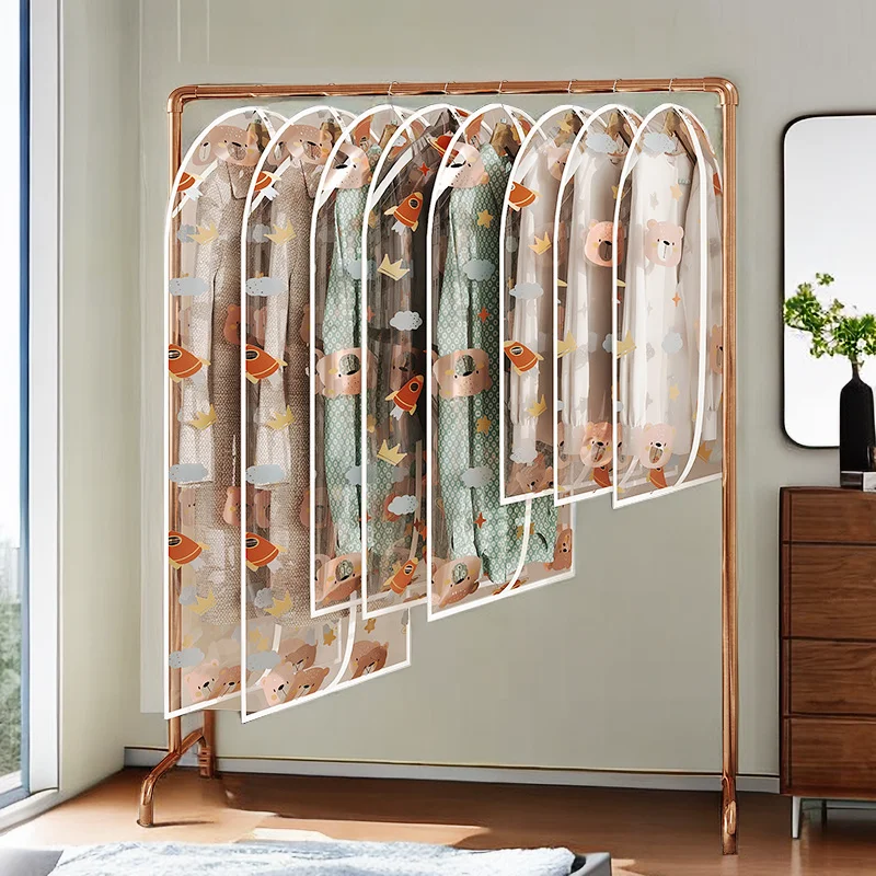 3-5-Pcs-Transparent-Clothing-Covers-Dust-Waterproof-Wardrobe-Clothes ...