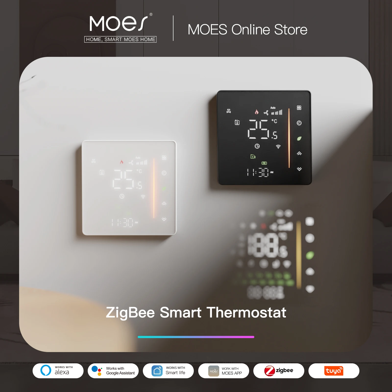 MOES-Zigbee-Thermostat-Raum-Temperatur-Controller-von-Wasser-Elektrische-Boden-Heizung-Gas ...