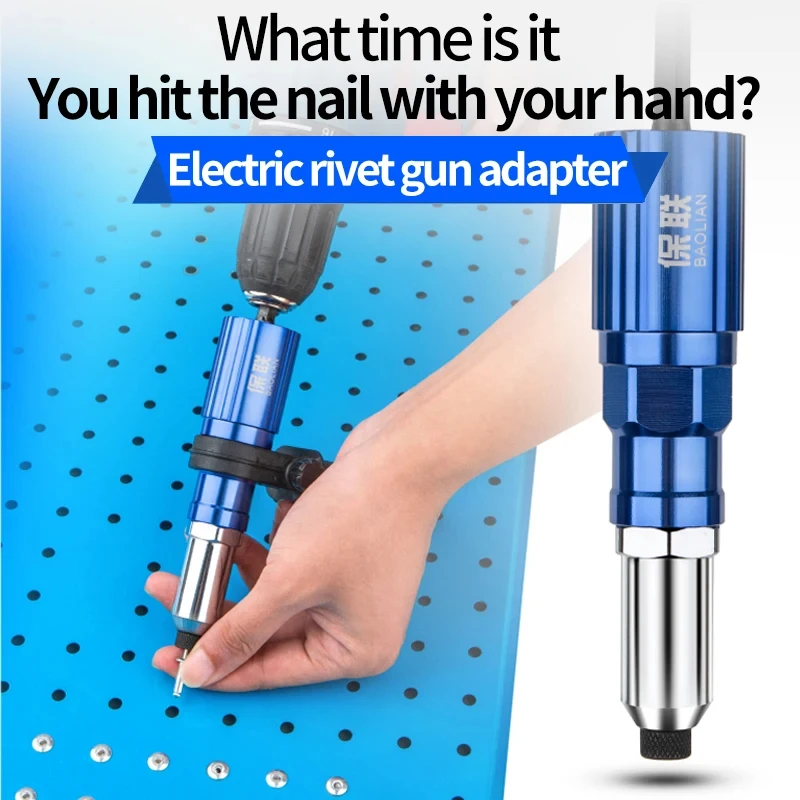 Electric-Rivet-Gun-2-4mm-4-8mm-rivet-nut-gun-drill-adapter-Cordless ...