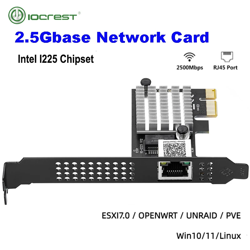 2500Mbps-Pcie-To-RJ45-Intel-I225-Network-Card-2-5G-Gigabit-Ethernet ...
