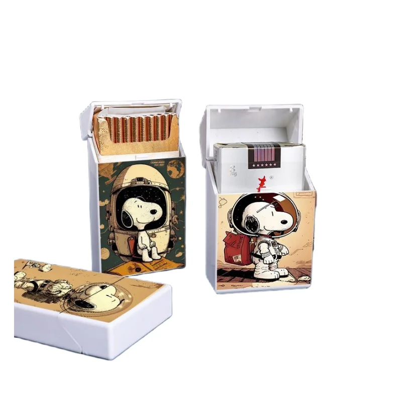 Snoopy-animation-peripheral-cartoon-cute-flip-top-cigarette-box ...