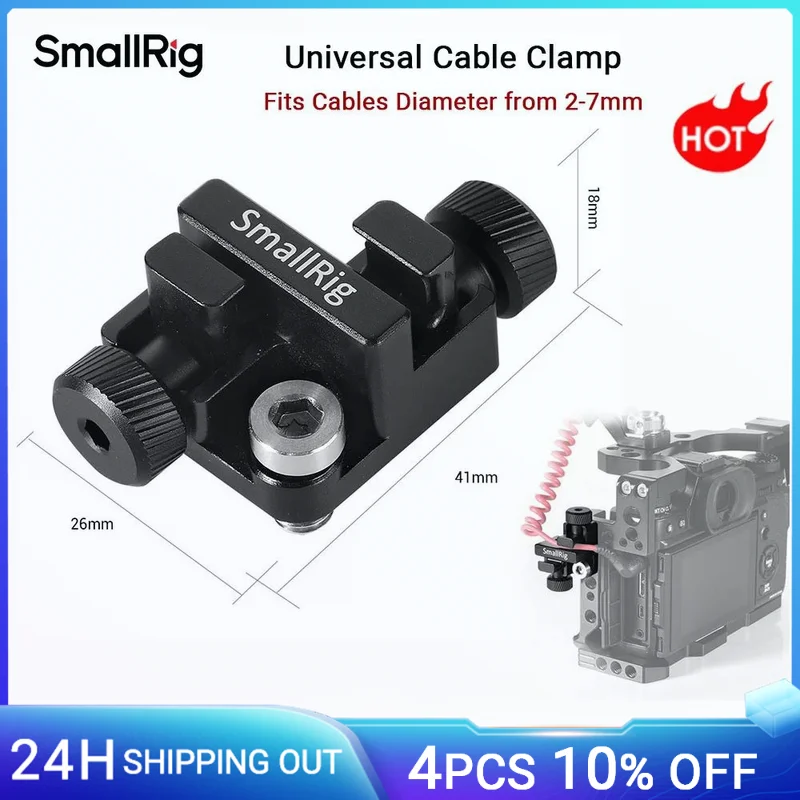 SmallRig-Universal-Cable-Clamp-With-A-1-4-20-Screw-For-Cables-Diameter ...