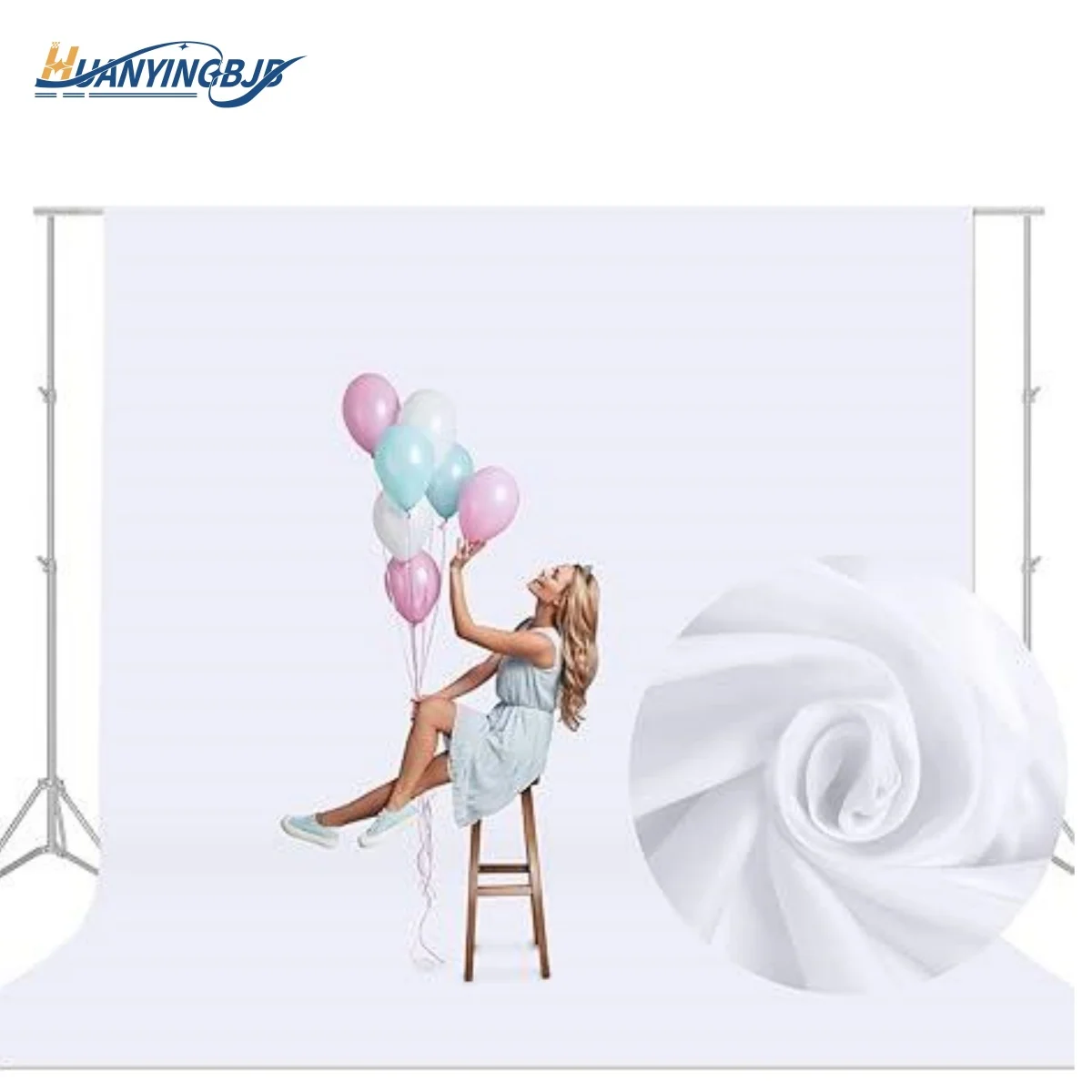 HUANYINGBJB-Backdrop-Cloth-White-Solid-Color-Cotton-Textile-Muslin ...