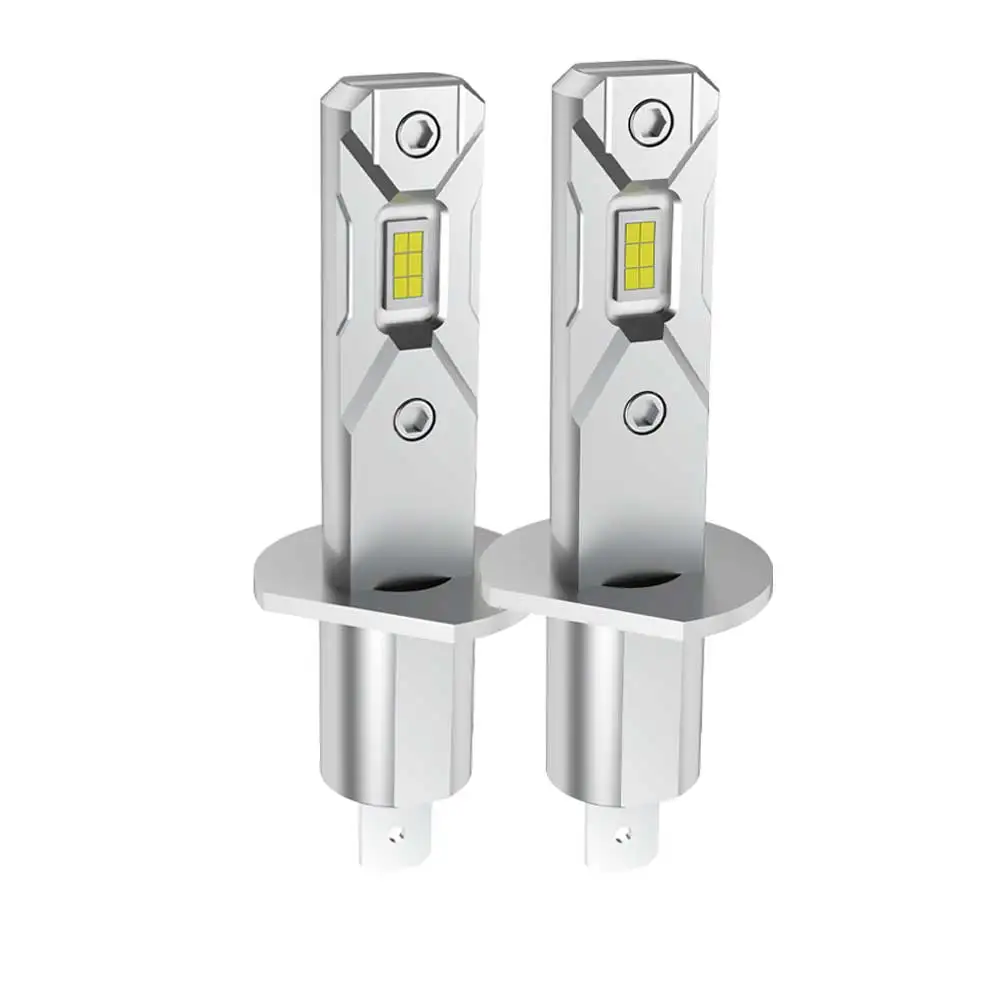 NORGOS-2Pcs-Canbus-LED-Light-Bulb-H1-LED-Headlight-Mini-Size-Design ...