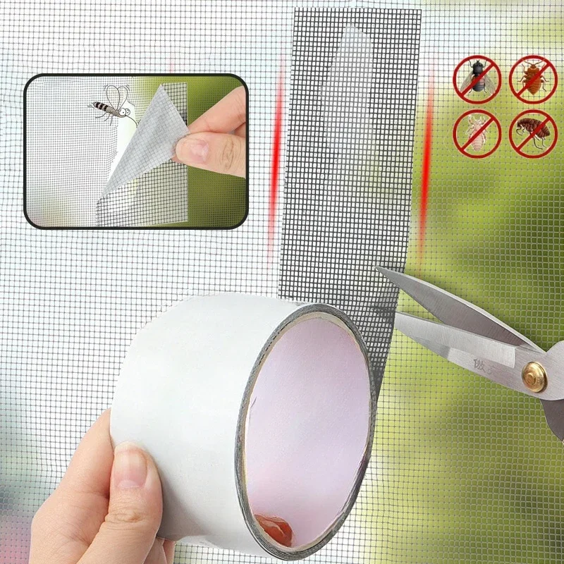 5CM-2M-Self-adhesive-Window-Screen-Mosquito-Net-Repair-Tape-Screen-Mesh ...
