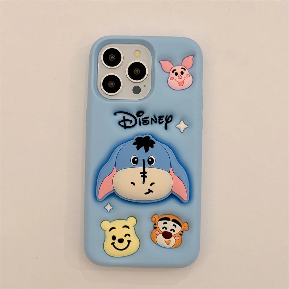 Cute 3D Cartoon Animal Silicone Phone Case with Donkey Holder, Anti ...