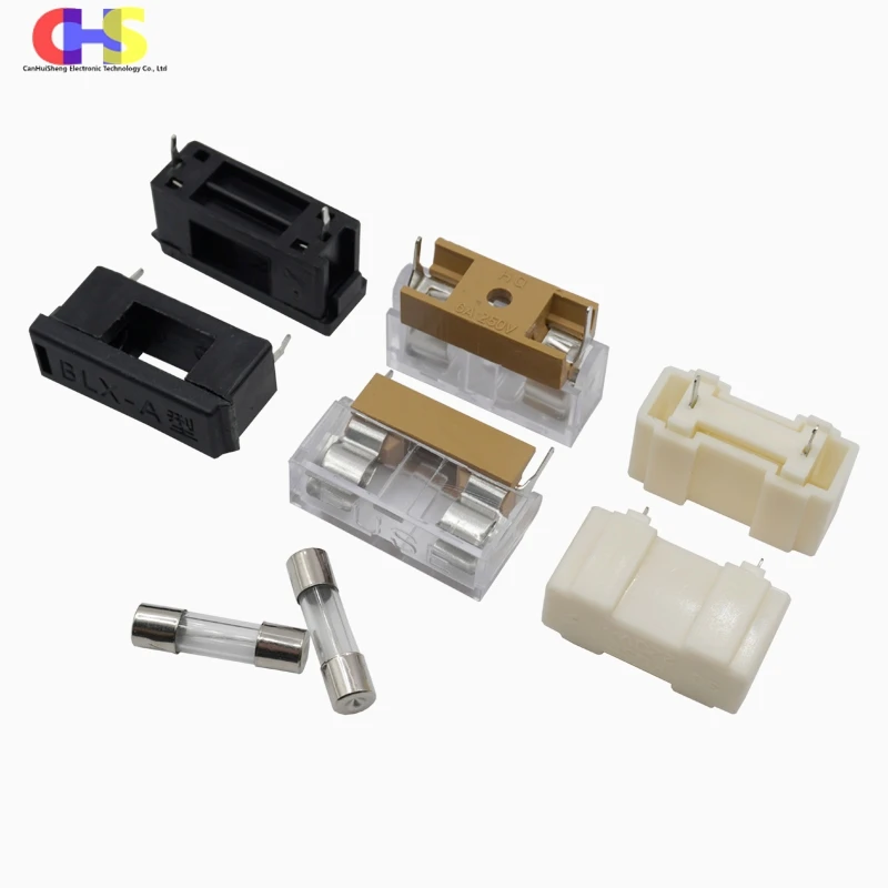 10pcs-BLX-A-5-20mm-Glass-Fuse-Holder-BF-013-Transparent-Insurance-Tube ...