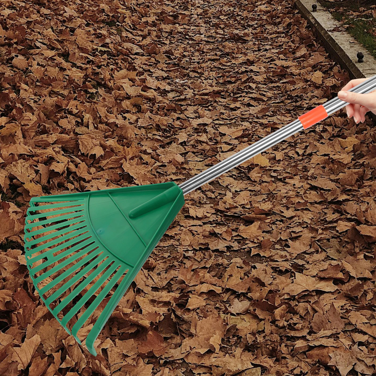 Efficient Leaf Rakes for Lawns Heavy Duty Plastic Rake Garden Tool for ...
