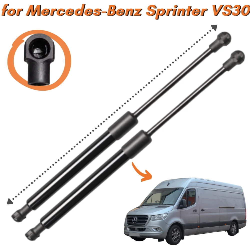Qty-2-Carbon-Fiber-Hood-Struts-for-Mercedes-Benz-Sprinter-907-910-VS30 ...