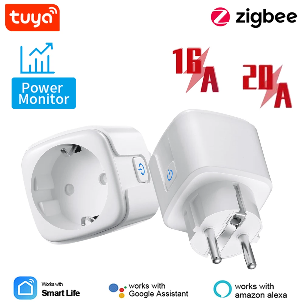 Tuya-Smart-Zigbee-Plug-16A-20A-EU-Outlet-3680W-Power-Meter-Wireless ...