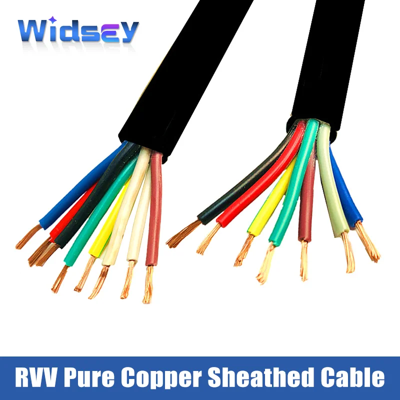 RVV-Pure-Copper-Cable-1-Meter-Control-Wires-6pin-7pin-8pin-Outdoor ...