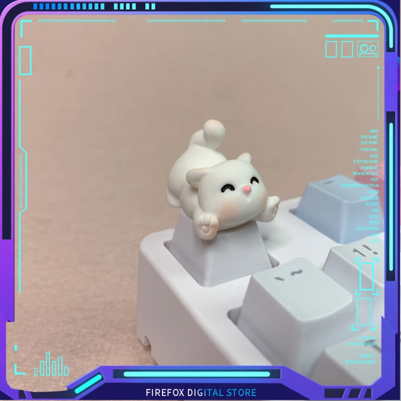 DIY-Personalise-Single-Key-Caps-Cute-Deer-Kitten-Creative-Replacement ...