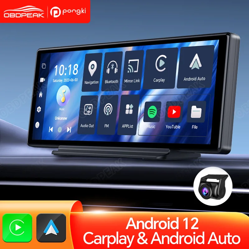 10-26-Android-12-System-Carplay-Monitor-Android-Auto-Car-DVR-Dash-Cam-2 ...