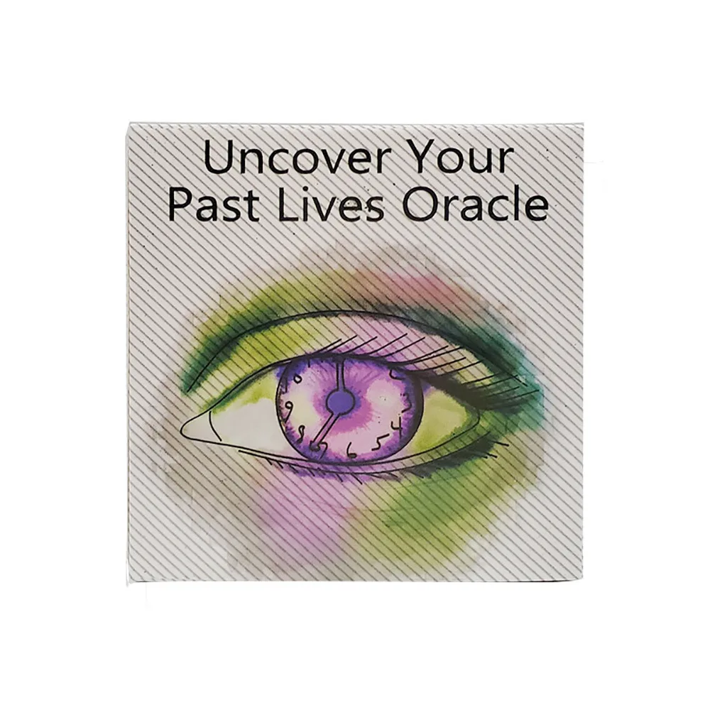Uncover Your Past Life Oracle Deck Round Shape 87 Cards with PDF Guide Book Divination Oracle ...