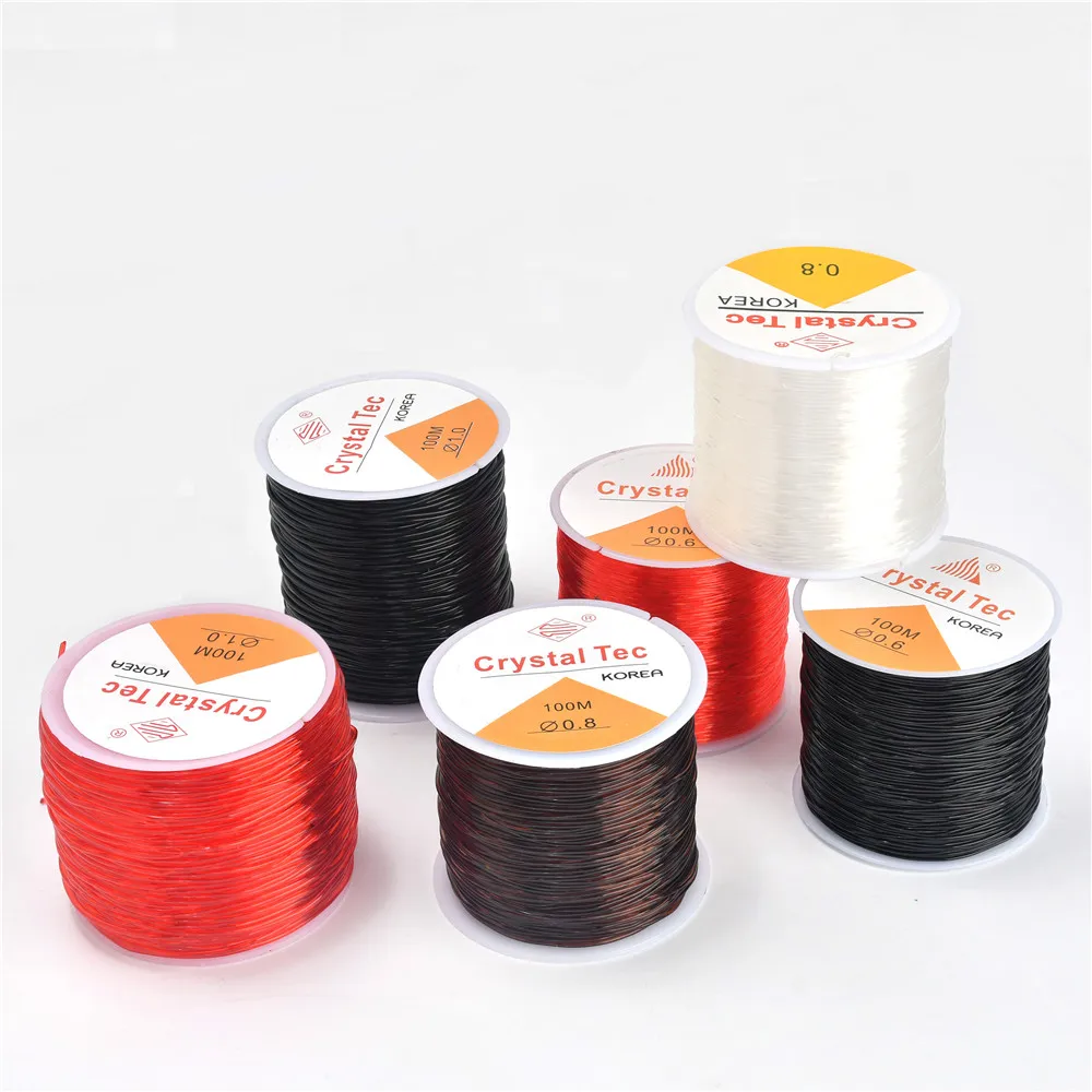 35-50m-Spool-0-5mm-1-5mm-Elastic-Crystal-Cord-Beading-String-Thread ...