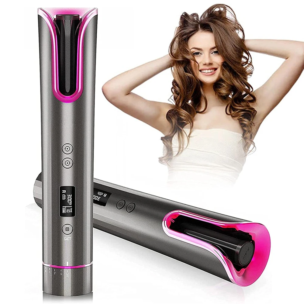 Auto-Hair-Curler-Automatic-Hair-Curling-Iron-Wand-Auto-Shut-Off-LCD ...