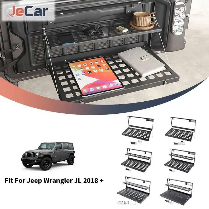 JeCar Trunk Rear Racks Foldable Storage Shelf Table Tray For Jeep ...