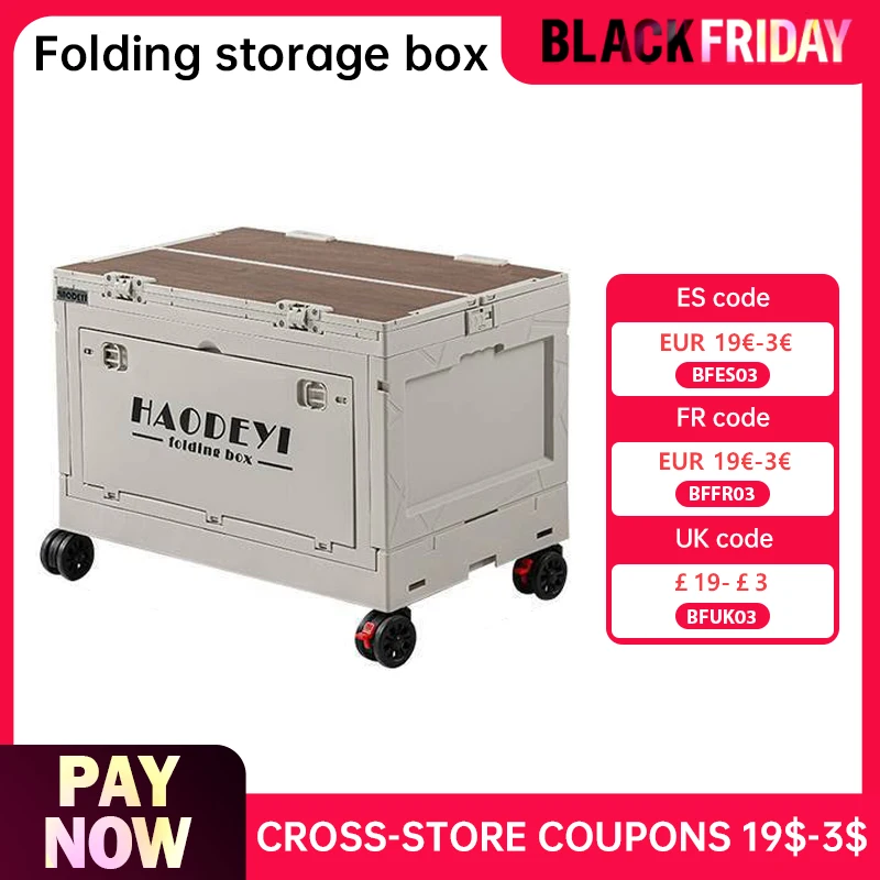 Outdoor-camping-storage-box-foldable-picnic-table-car-storage-box-with ...