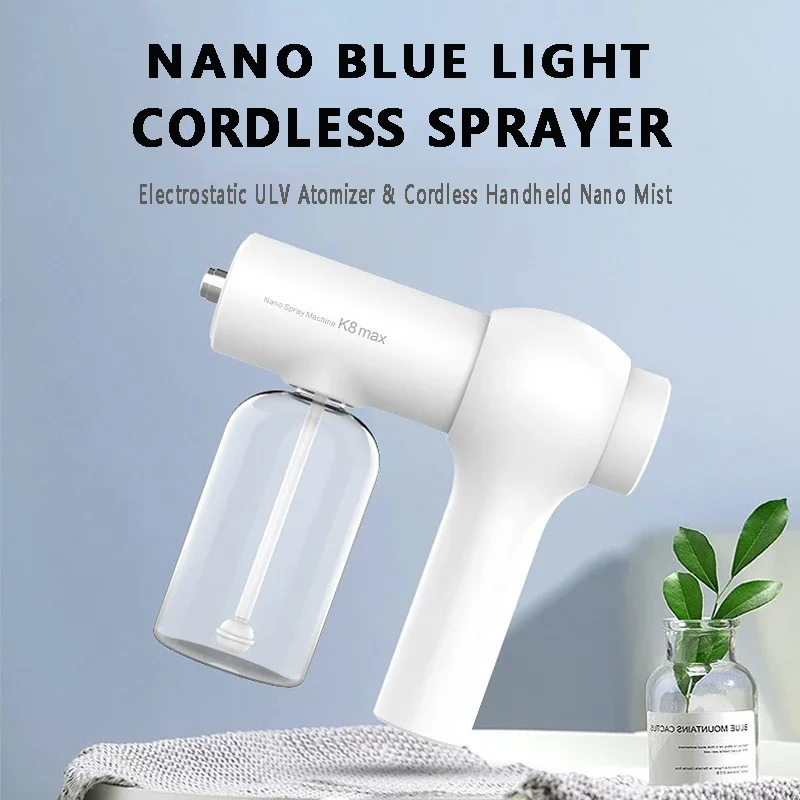 New-380ml-Wireless-Blue-Light-Nano-Steam-Spray-Gun-Electric-Fog ...