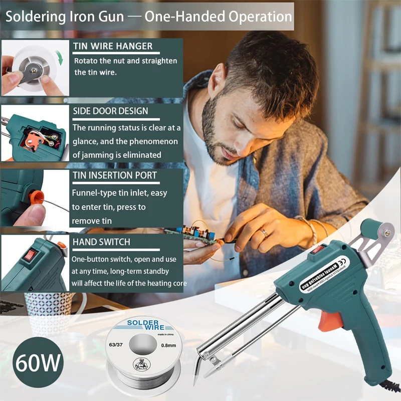 60W-Electric-Soldering-Iron-Manual-Soldering-Gun-Internal-Heating ...