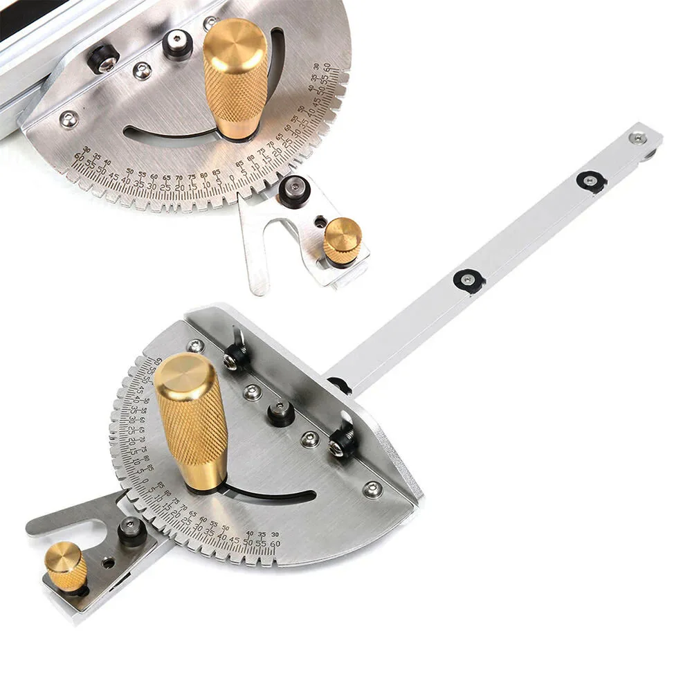 Miter Gauge Aluminum Alloy/Brass Handle Table Saw Router Miter Gauge ...