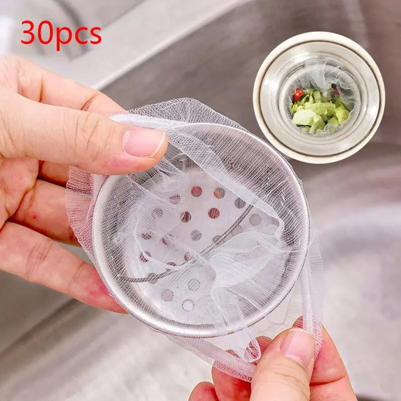 30pcs-Kitchen-Drain-Residue-Filter-Garbage-Bag-Anti-Clogging-Water-Bag ...
