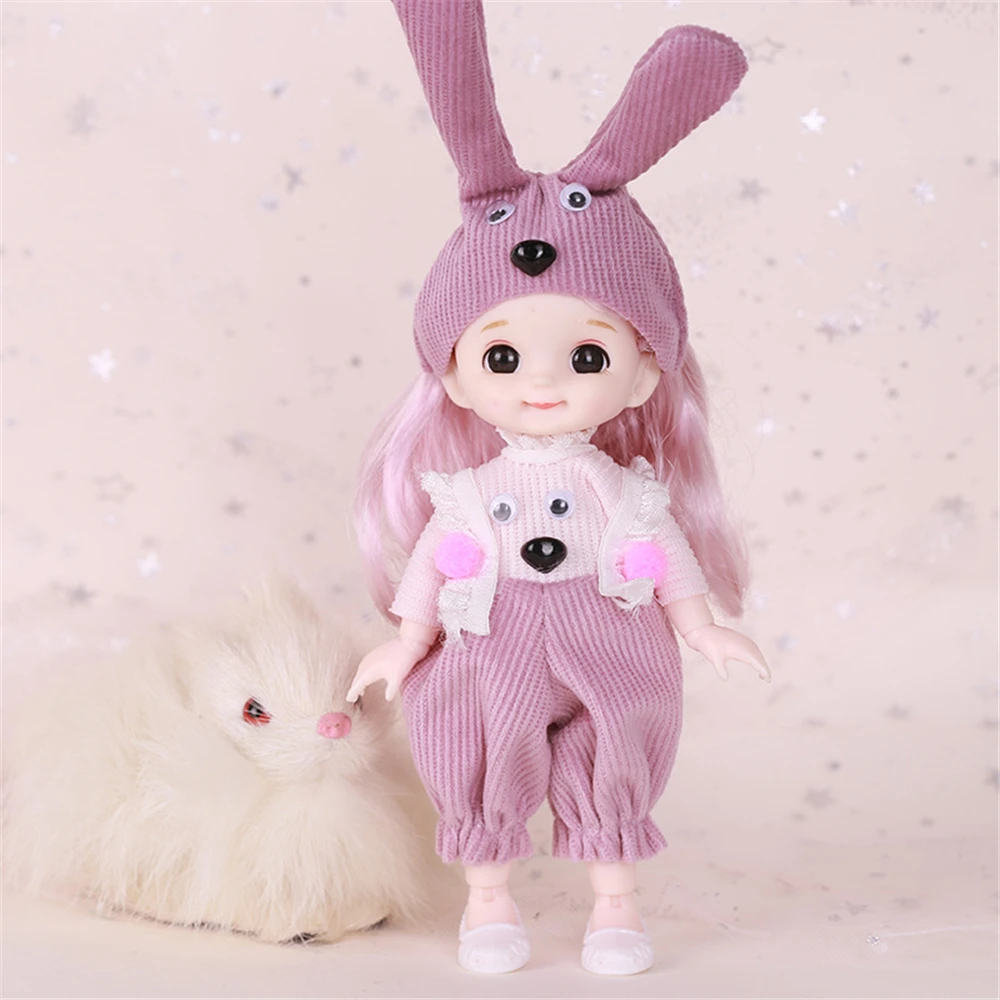 1/12 16cm Princess BJD Doll with Clothes and Shoes Movable 13 Joints ...