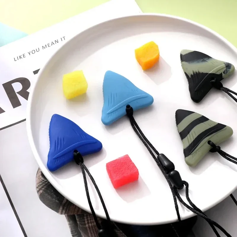 Kids-Sensory-Chew-Necklace-Brick-Chewy-Kids-Silicone-Triangle-Fangs ...