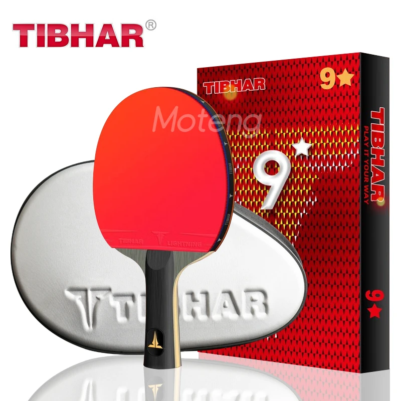 TIBHAR-9-Star-Table-Tennis-Racket-Superior-Sticky-Rubber-Carbon-Blade-Ping-Pong-Rackets ...