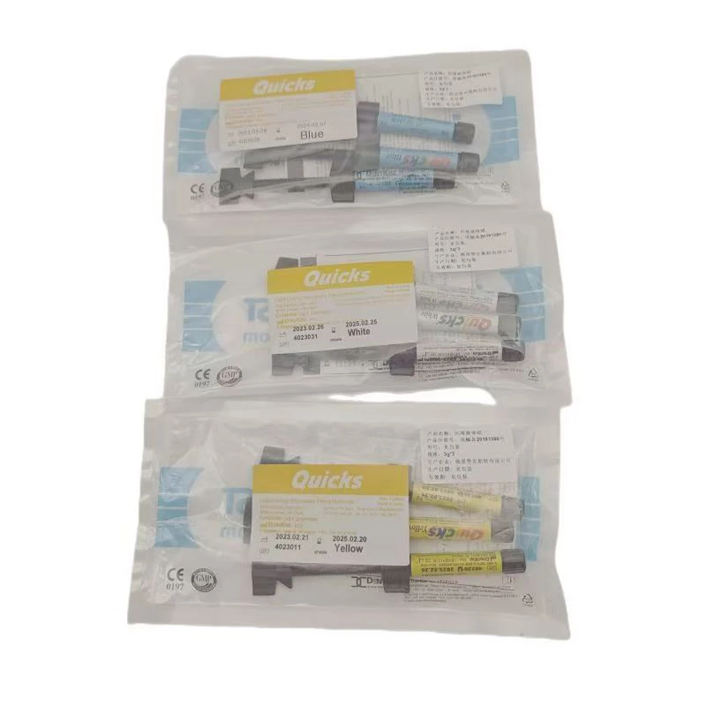 Korean Dental Temporary Filling Composite Resin 3 Shade Dentist Light ...