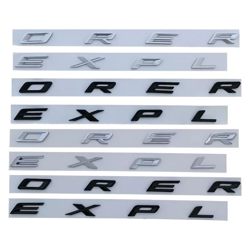 ABS-3D-Chrome-Car-Letters-EXPLORER-Emblem-Sticker-Front-Hood-Badge-For ...