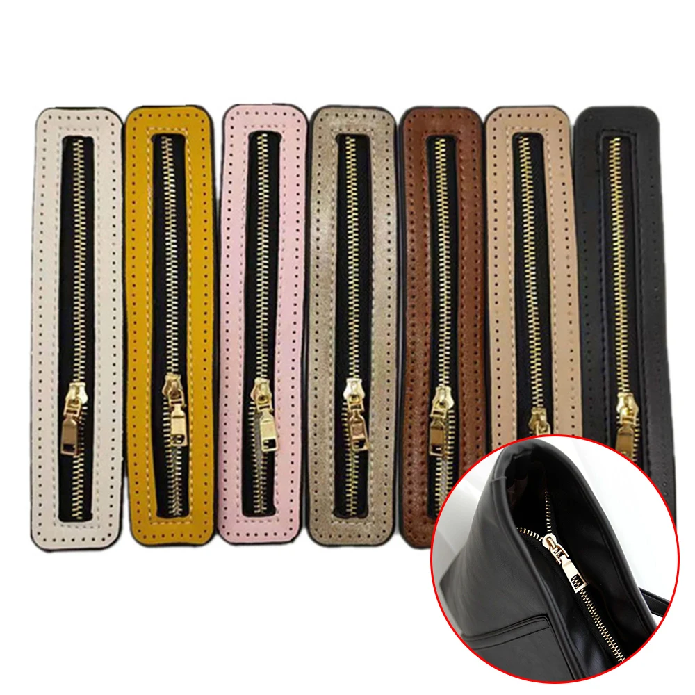Replaceable-Diy-Pu-Leather-Zipper-For-Crochet-Bag-Hardware-Handbag ...