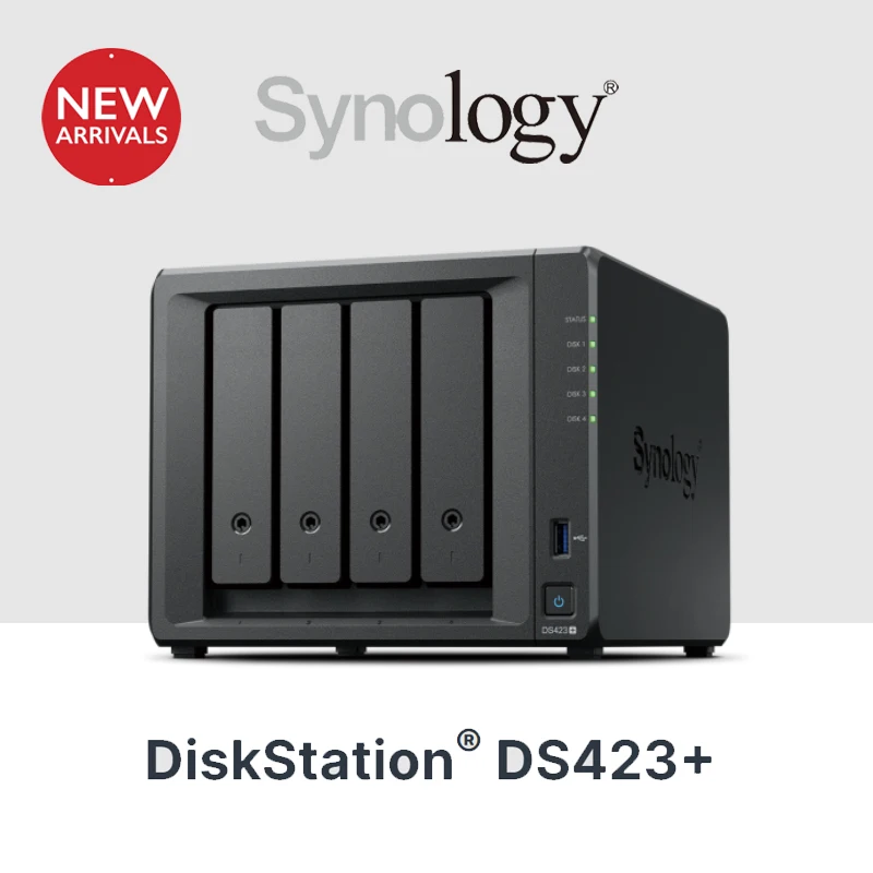 Synology DS423+ 4 Bay NAS Disk Station 2GB DDR4 Network Cloud Storage ...