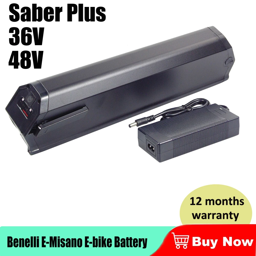 Dorado Tube Frame E-bike Battery for Benelli E Misano 36V 48V 52V 10Ah ...