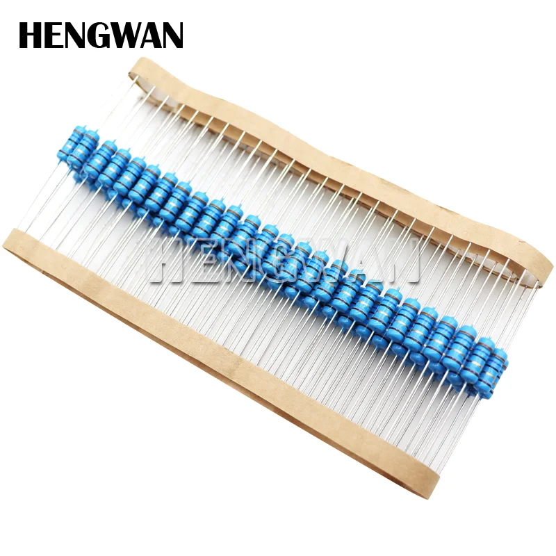 20pcs 1W Metal film resistor 1% 0.1R-2.2M 10R 22R 47R 100R 330R 1K 4.7K ...