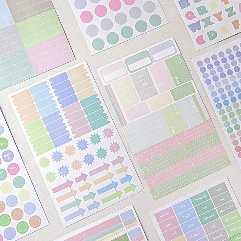 32-Sheets-Index-Stickers-Book-Kawaii-Multifunction-Journal-Planner ...