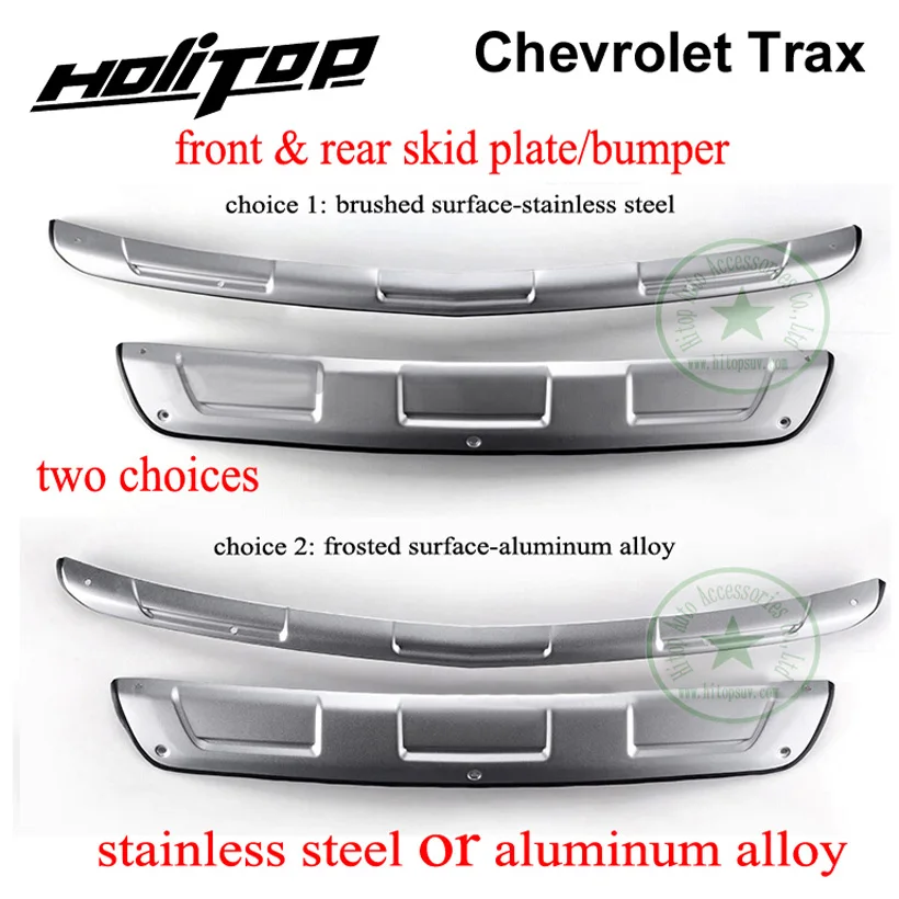 bumper protector/guard skid plate for Chevrolet Trax ,front&rear,two ...