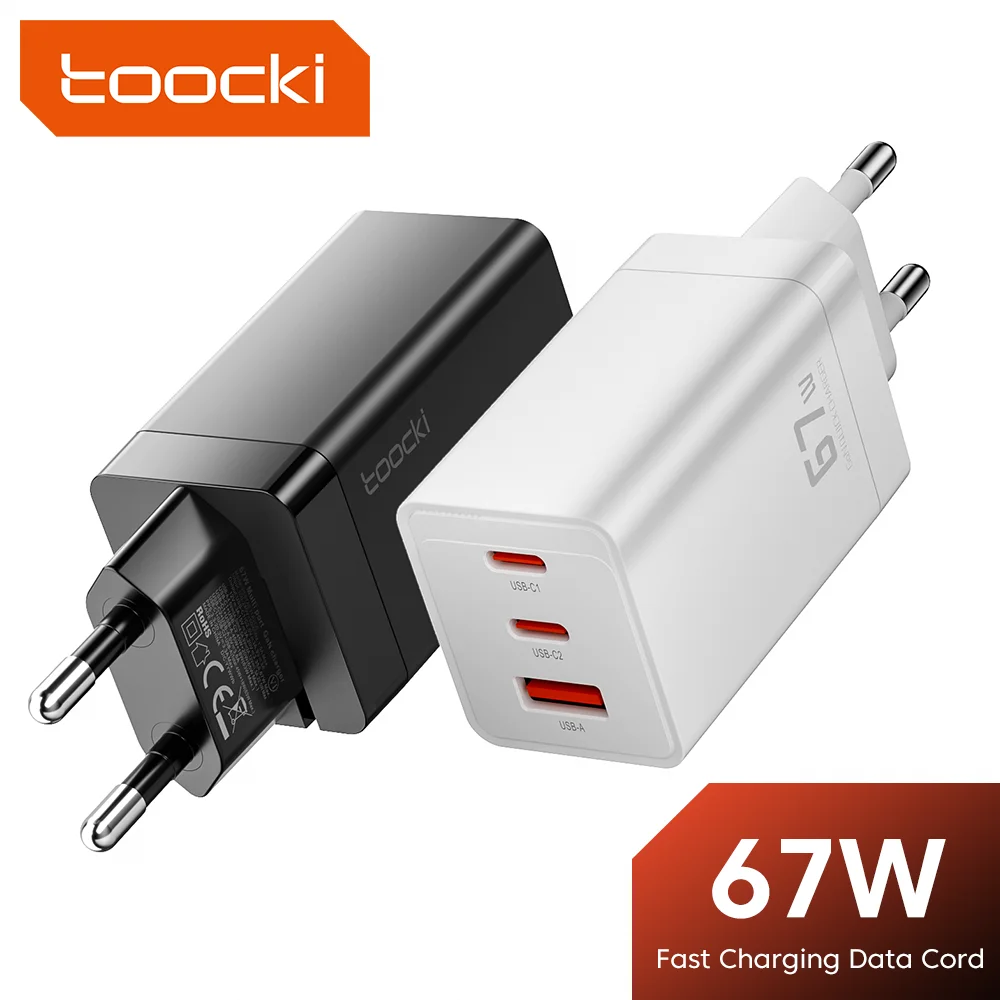Toocki 67w Gan Usb C Charger Quick Charge 65w 4.0 3.0 Qc4.0 Pd 3.0 Pd ...