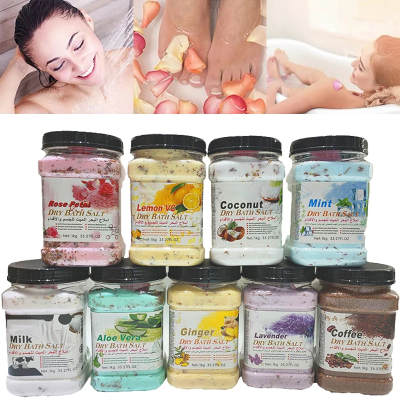 1box Bath Salt Foot Spa Pedicure Bath Salt Rose Bath Salts Body Salt ...