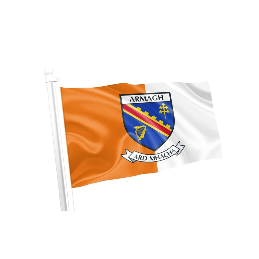 Armagh County Crest Flag Ireland Flag Country Banner Decorative ...
