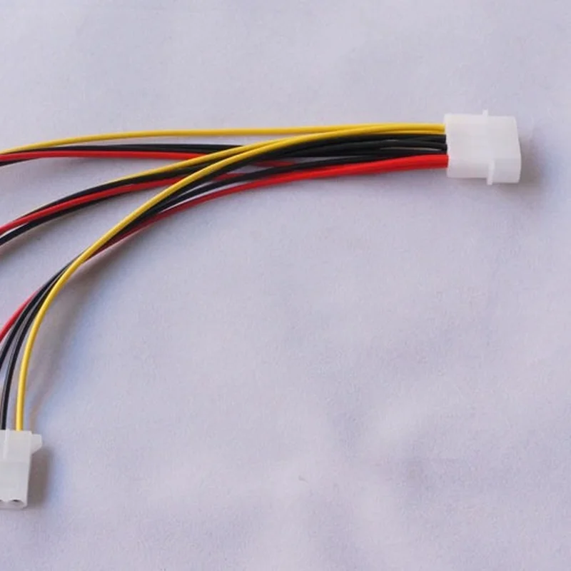 High Quality 4Pin IDE Power Cables HY1578 4 Pin Molex Male To 3 Port ...