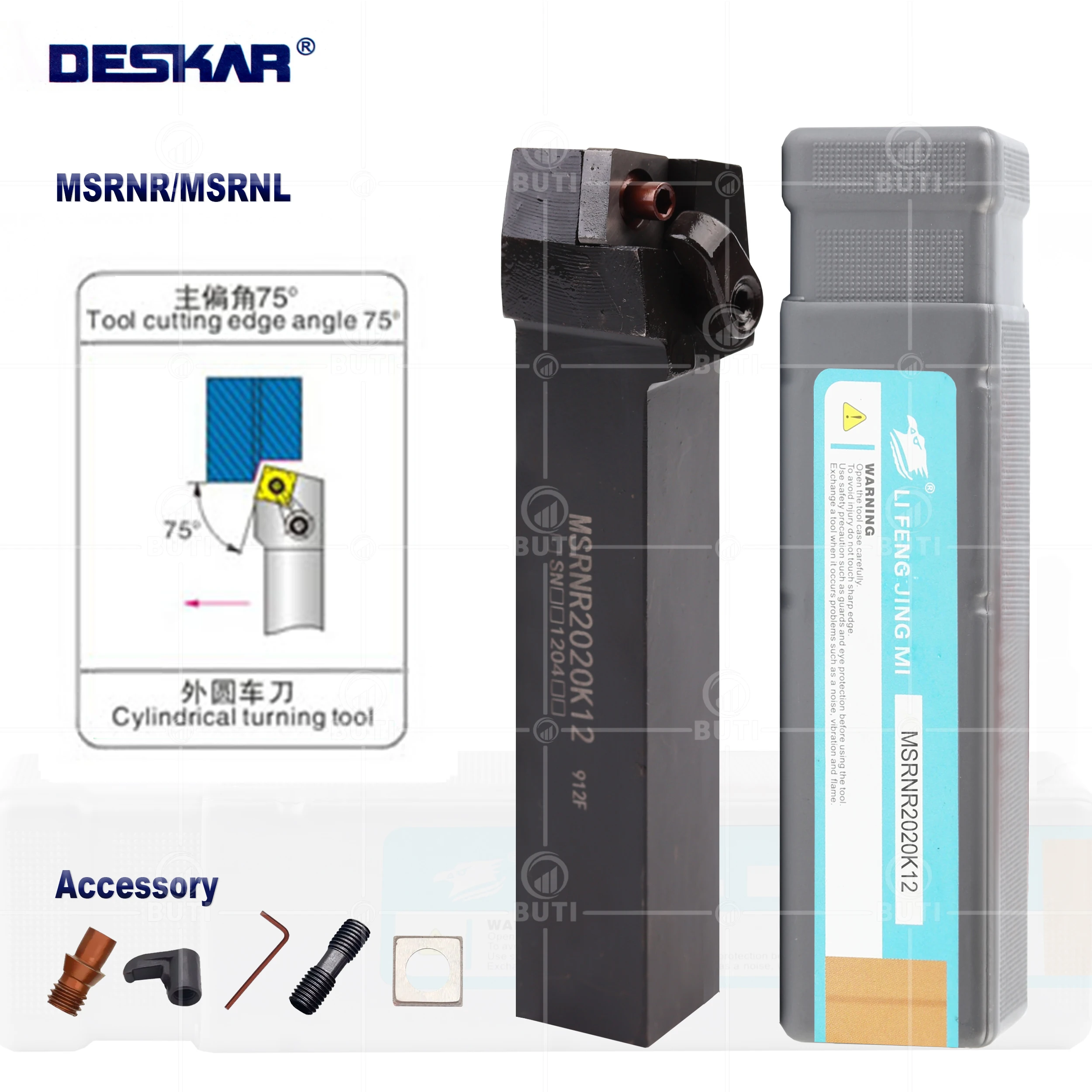 DESKAR-CNC-Torno-External-Turning-Tool-Holder-para-SNMG-Carbide-Insert ...