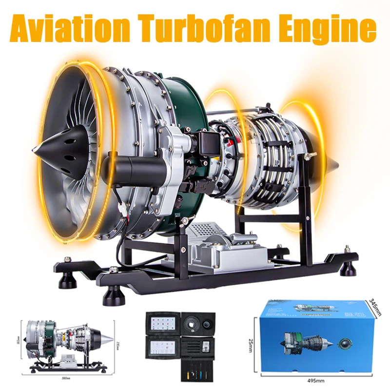 1000-Pcs-Aviation-Turbofan-Engine-DIY-KIT-1-10-Metal-Jet-Engine-Model ...
