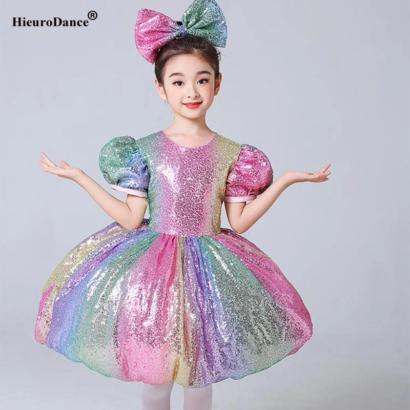 Kids-Ballet-Dress-Seven-Colors-Girls-Children-Sequined-Princess-Dress ...