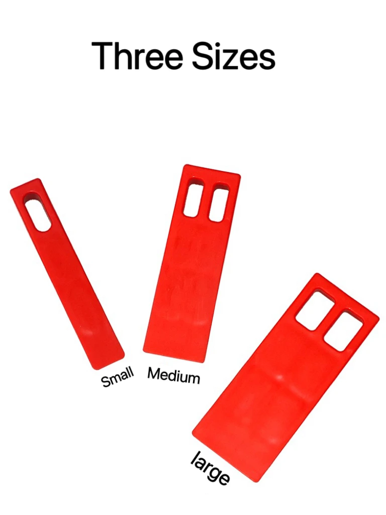 5-Pieces-66-024-012-Plastic-Wedges-Paper-Wedges-Red-Paper-Stopper-For ...